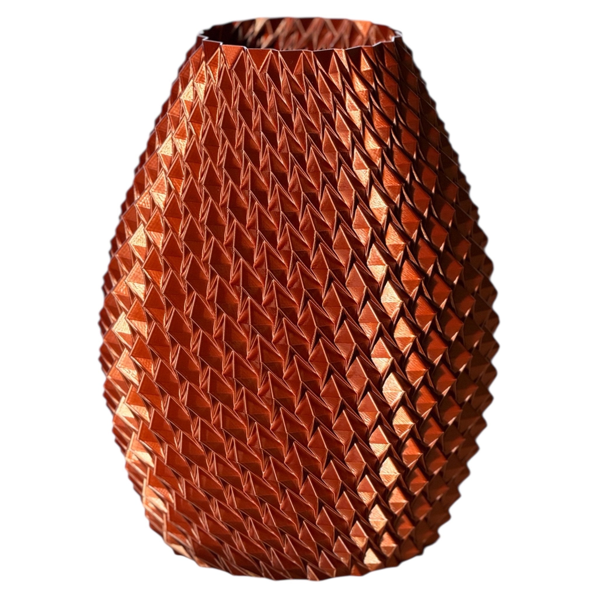 3D geprinte vaas koper – stijlvolle statement vaas | StyleByClariss ...